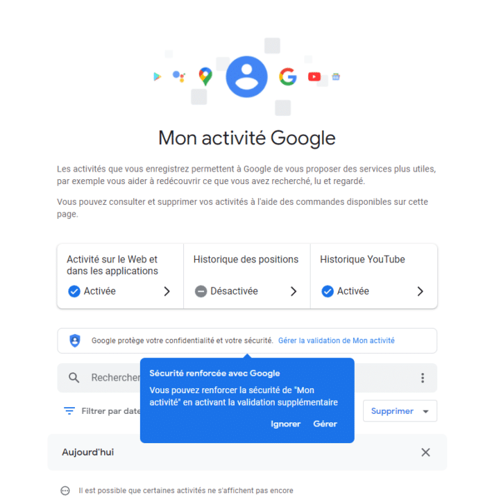 Google My Activity : Comment contrôler l’activité de notre compte